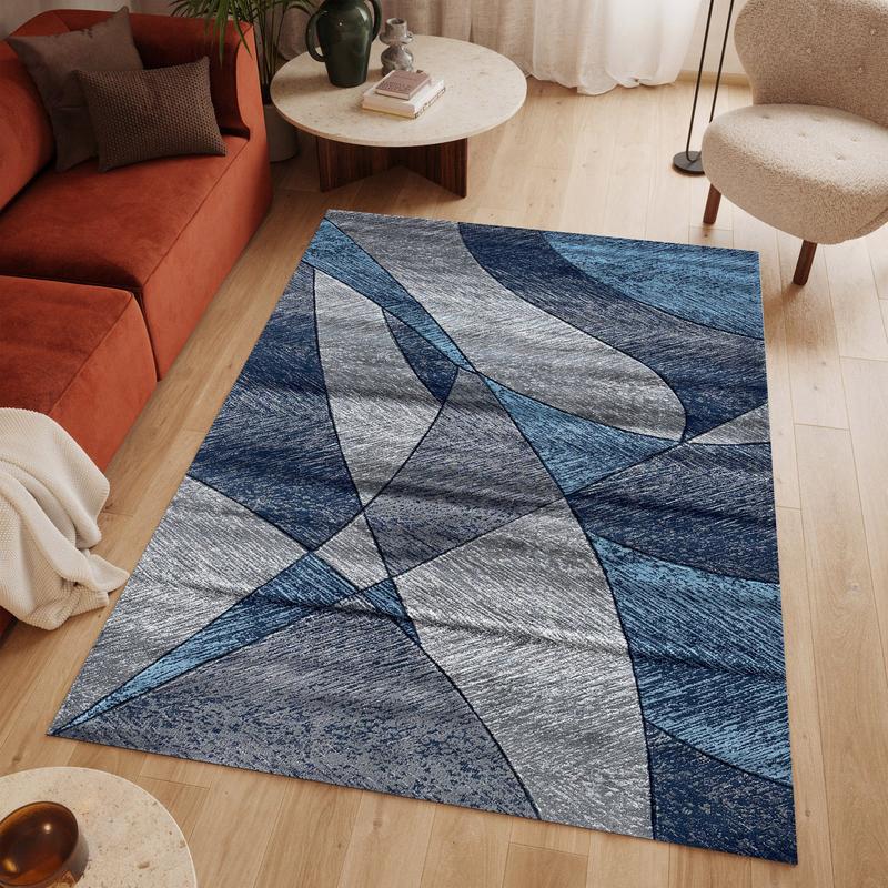 Blue Dream Line Area Carpet – Debrose Furniture